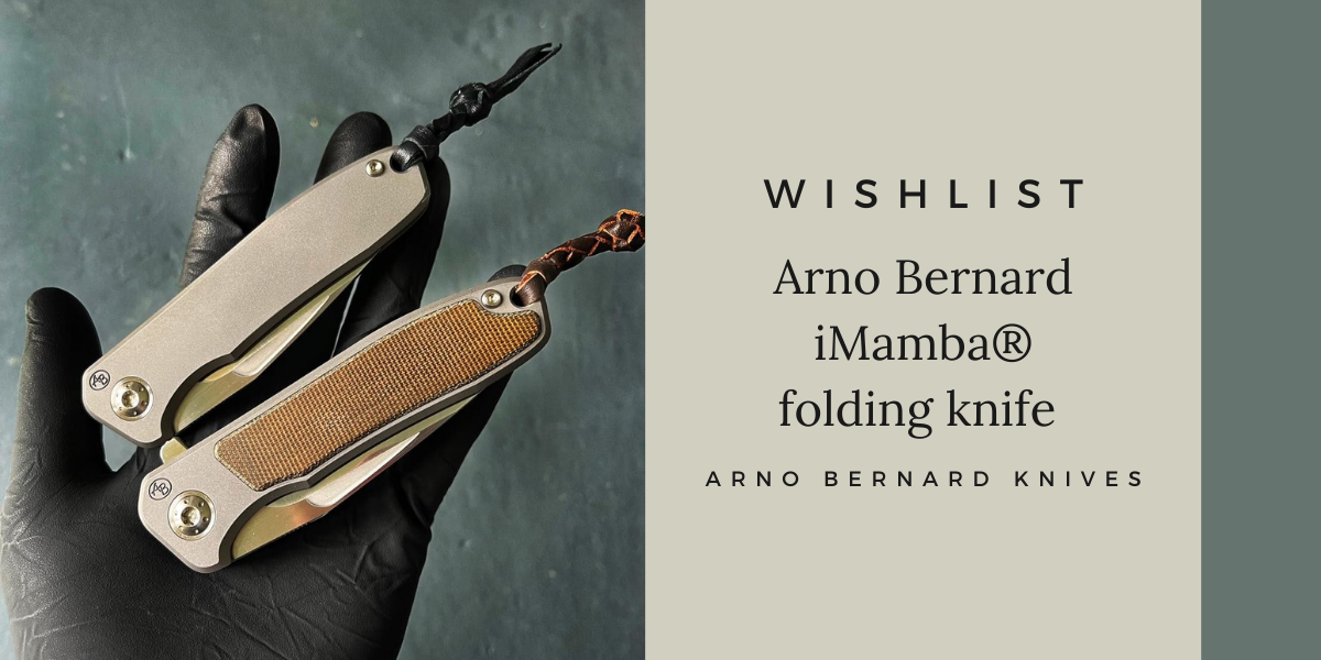 iMamba®: A Modern Folding Knife Masterpiece – Arno Bernard Knives